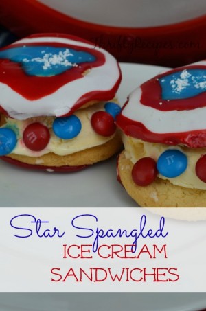 Star Spangled Ice Cream Sandwiches Recipe - Thrifty Recipes